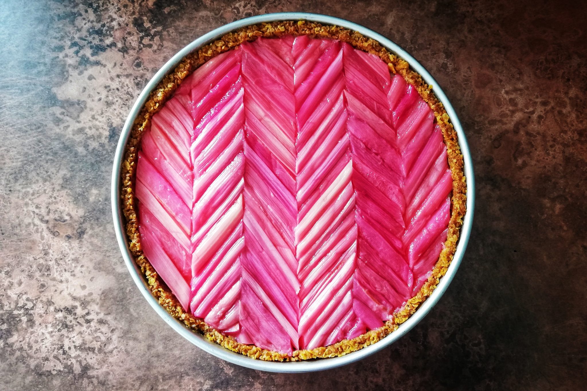 Rhubarb, lime + ginger tart | Susie's Kitchen